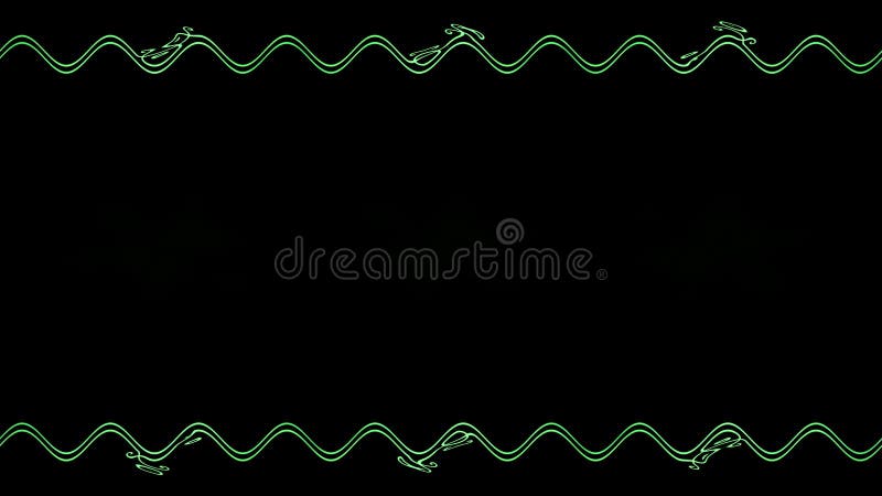 Long Rectangular Wavy Horizontal Decorated Golden Still Long Lines ...