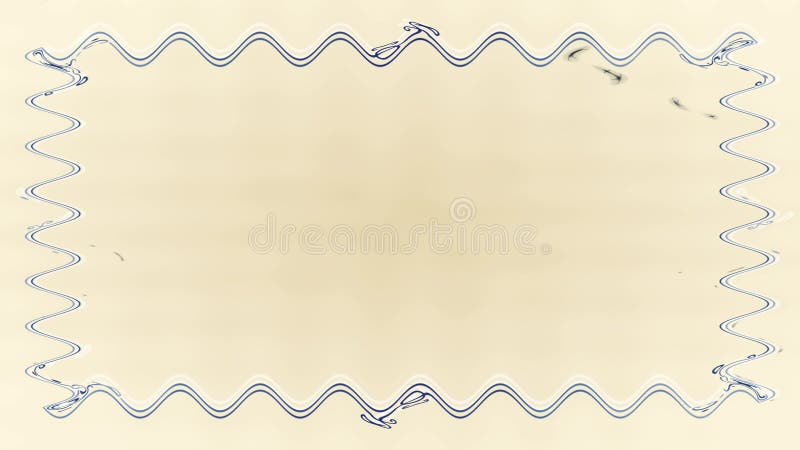 Wavy Closed Rectangular Decorated Colorful Neon Glowing Green Frame ...