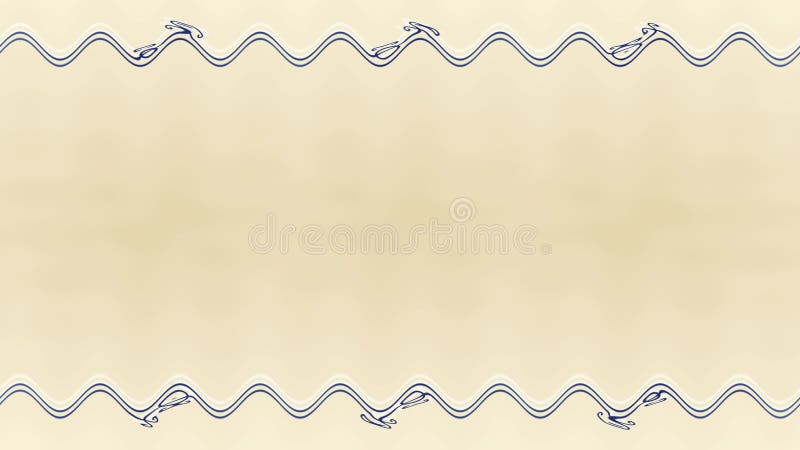 Long Rectangular Wavy Horizontal Decorated Navy Blue Motionless Long ...