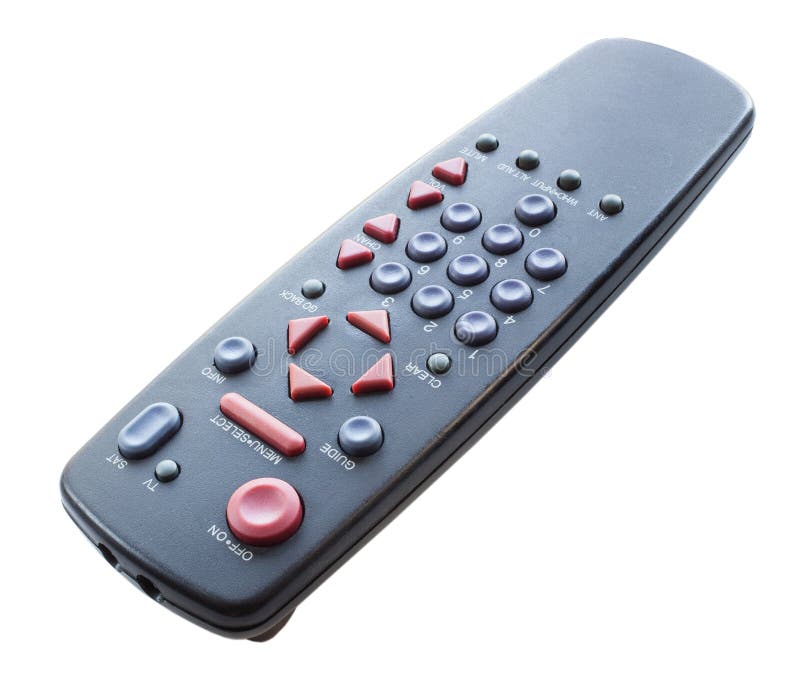 Satellite TV Remote Control Stock Photo - Image of device, signal: 13530286