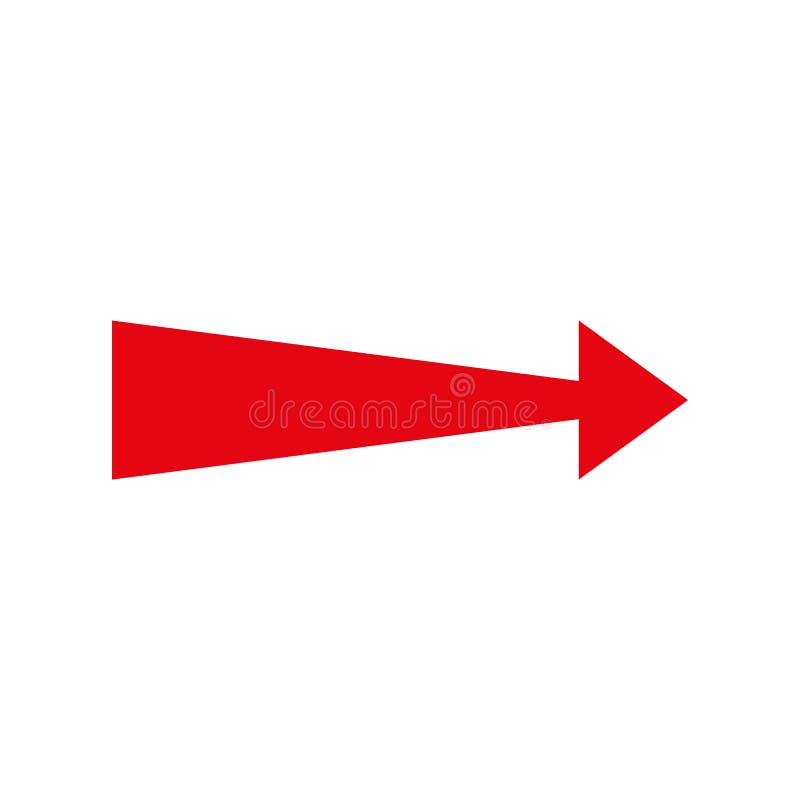 Long Right Arrow, Pointer Icon. Vector Symbol Stock Vector ...