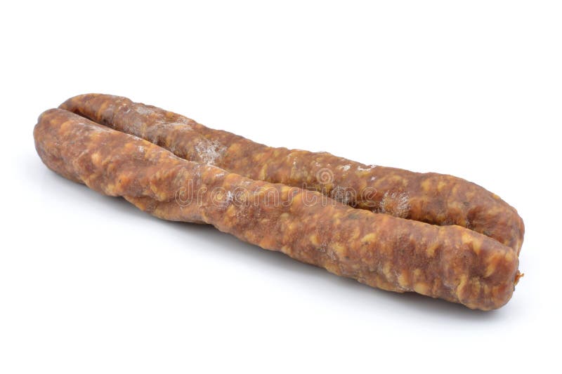 Long-ripened raw sausage stock photo. Image of sausage - 310568064