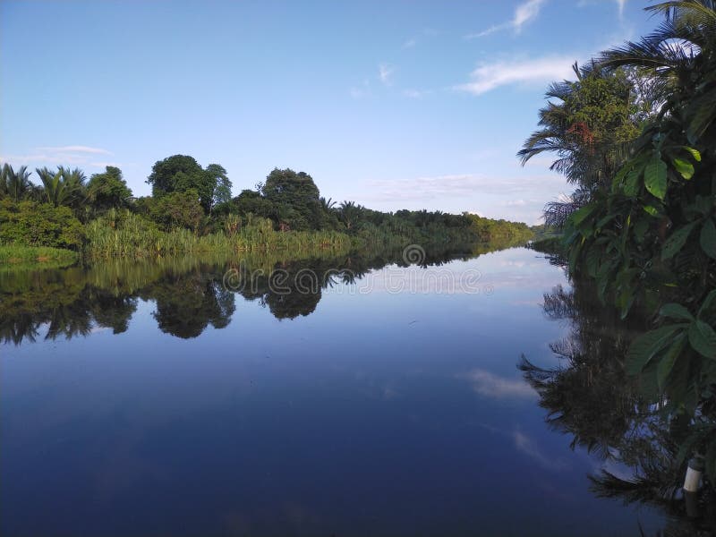 Long River of West Borneo Indonesia Stock Photo - Image of borneo, west ...