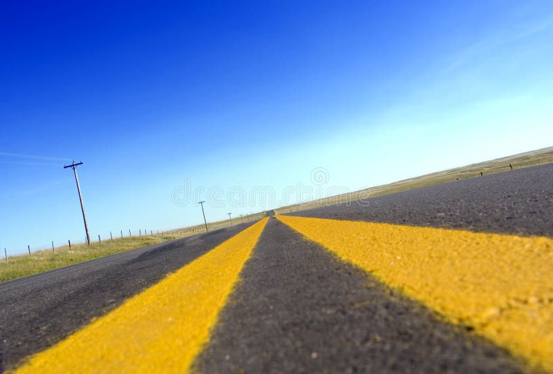 Long road stock image. Image of lane, double, freedom - 1132147