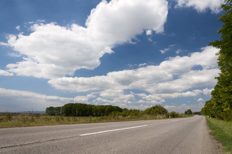 The long road stock image. Image of scenics, blue, eternity - 83948045