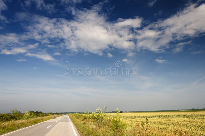 The long road stock image. Image of long, freedom, scenics - 83958863