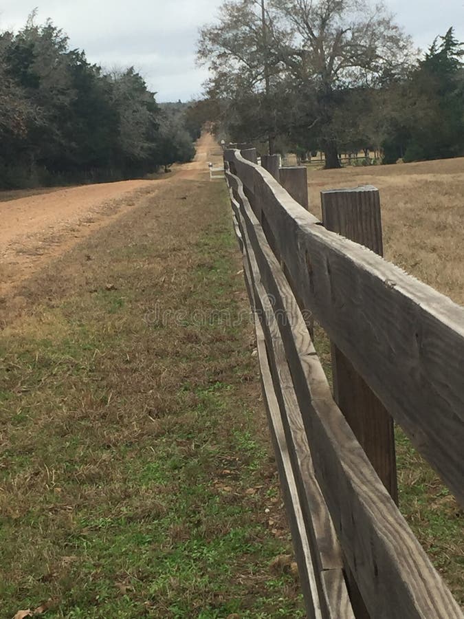Long road home stock image. Image of fence, road, rural - 95508819
