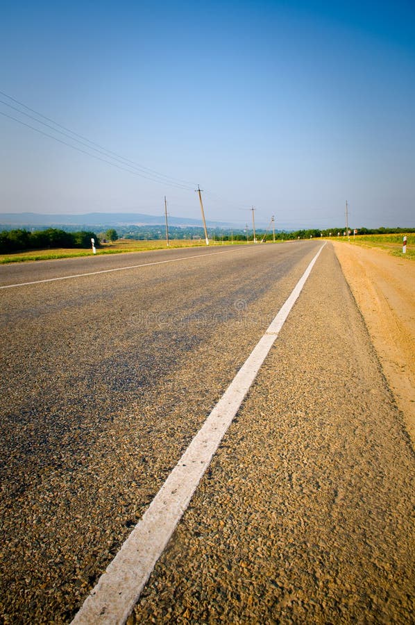 Long road stretching stock image. Image of center, dramatic - 10747553