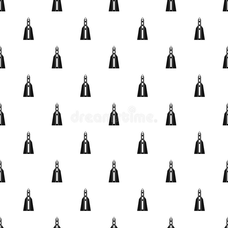 Long Rocket Pattern, Simple Style Stock Vector - Illustration of cosmos ...