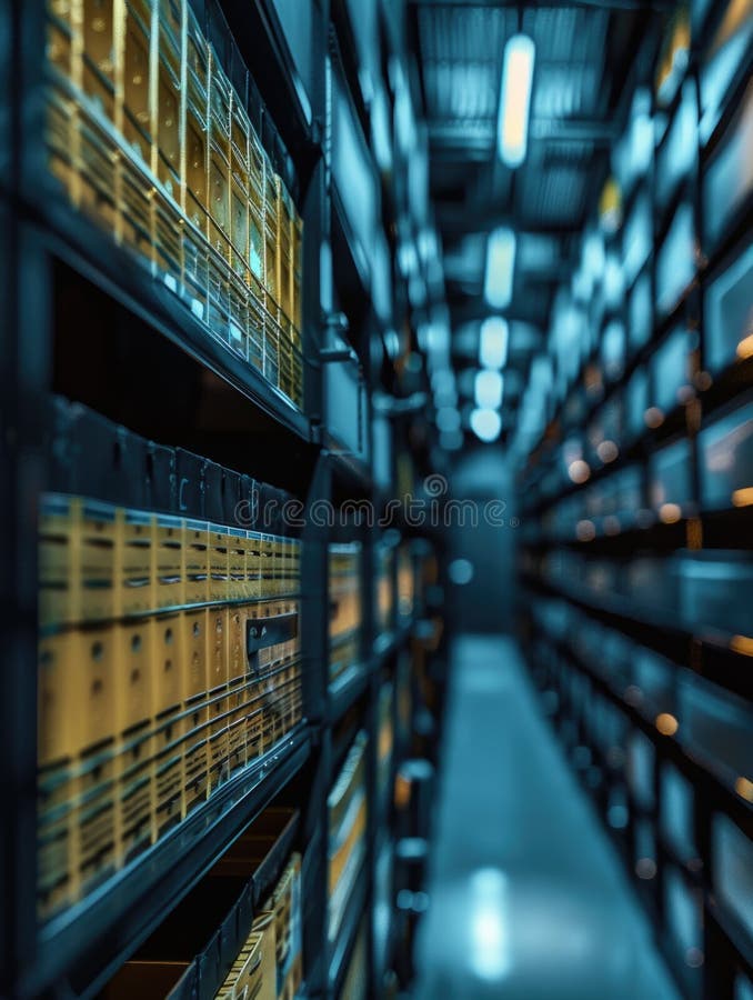 A Long Row of Shelves Packed with Various Books Stock Image - Image of ...
