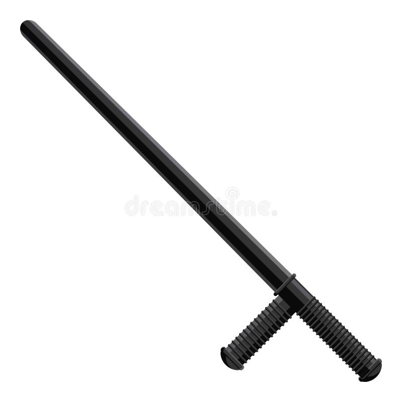 Police Rubber Baton Icon Color Outline Vector Stock Vector ...