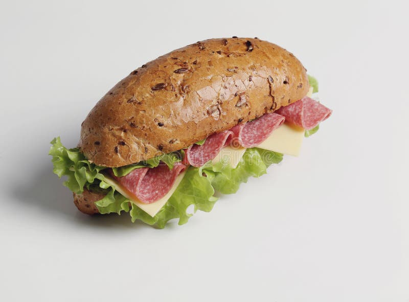 Long sandwich stock photo. Image of meal, sausage, american - 67461596