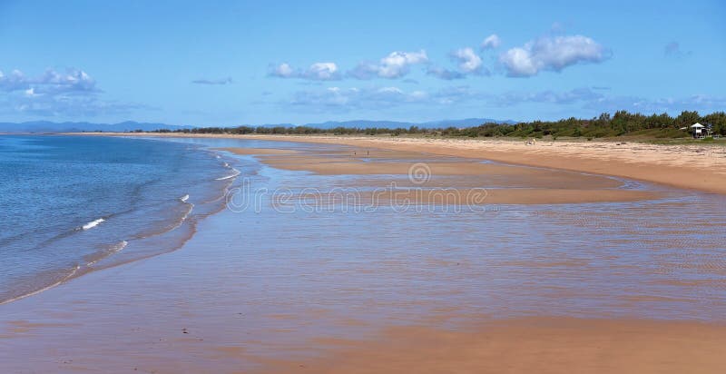 Beach at Low Tide stock photo. Image of coast, shoreline - 216287252