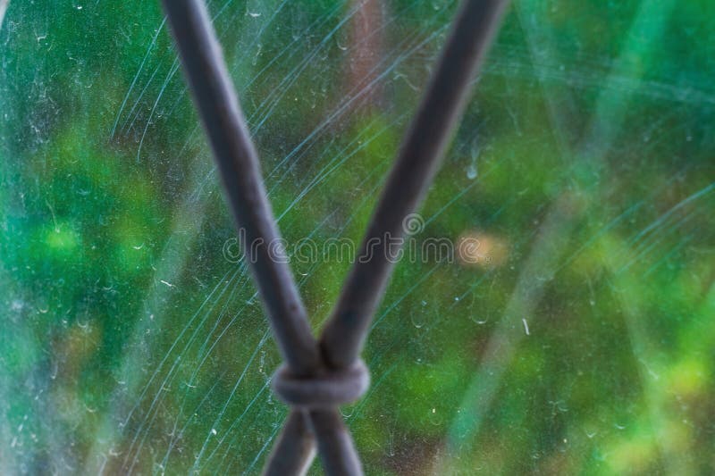 Long Scratches on the Glass of the Window Left by Sharp, Hard Objects ...