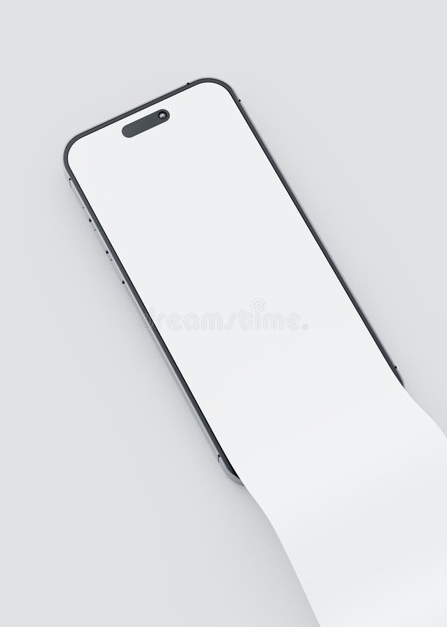Long Scroll Smartphone Screen, Use for Design Presentation Mockup Stock ...