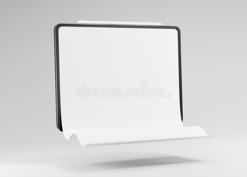 Long Scroll Tablet Screen, Use for Design Presentation Mockup Stock ...