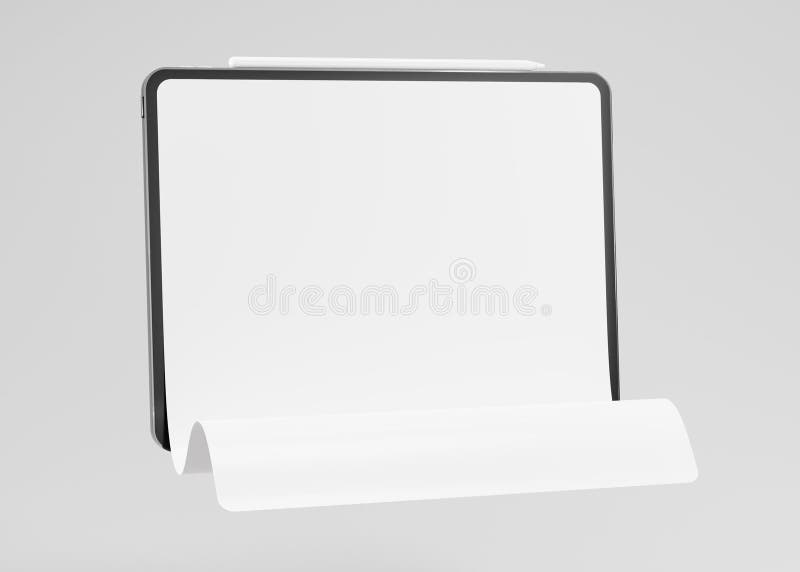 Long Scroll Tablet Screen, Use for Design Presentation Mockup Stock ...
