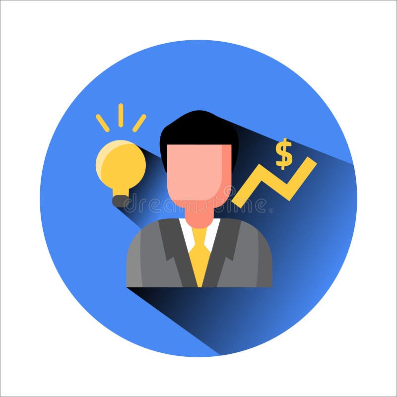 Math Teacher Avatar with Flat Design Style Stock Vector - Illustration ...