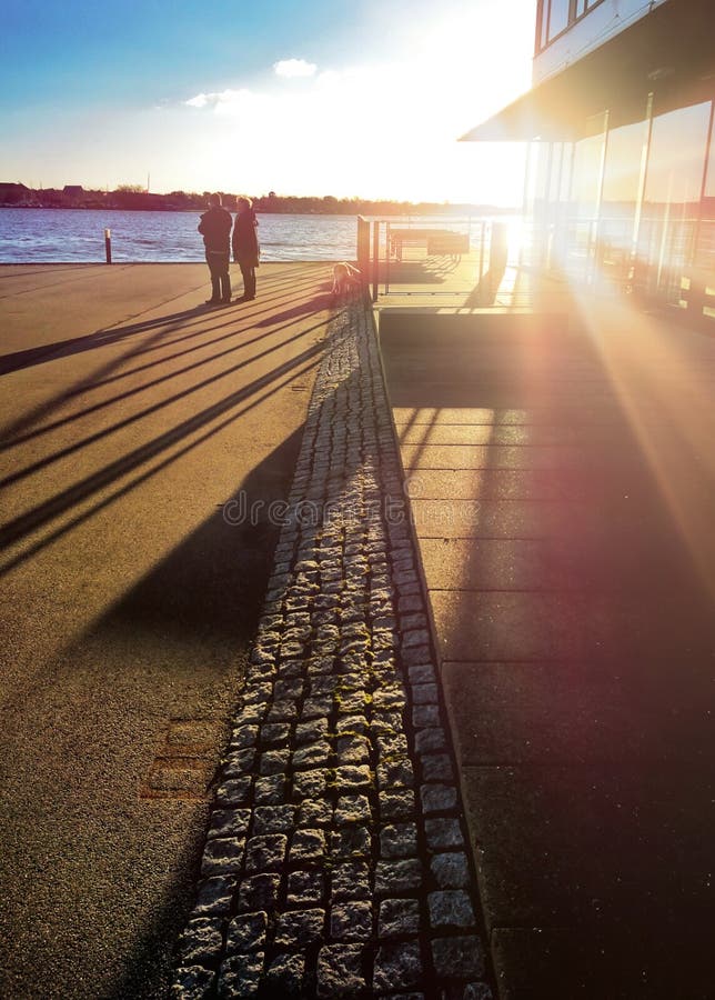 Long shadows afternoon editorial photo. Image of long - 128321636