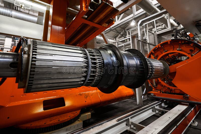 Long Shaft with Rubber Workpieces during Tire Forming Cycle Stock Image ...