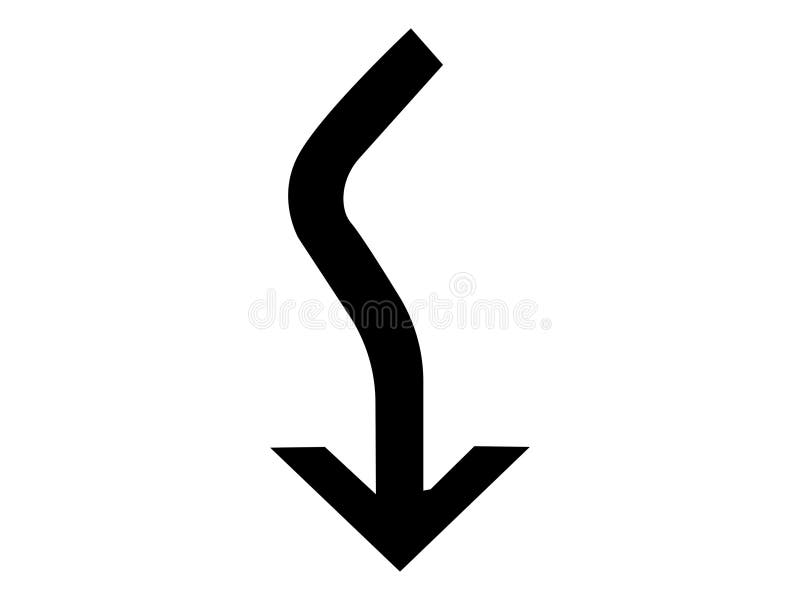 Long shape arrow stock illustration. Illustration of diagram - 371969800