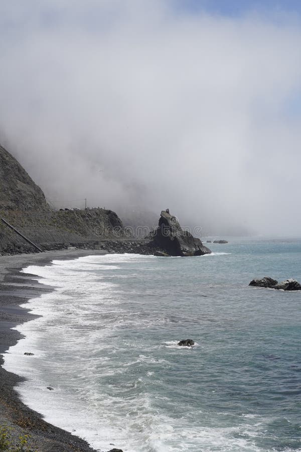 Expansive Shot of the Ocean with Rocks Stock Image - Image of cliff ...