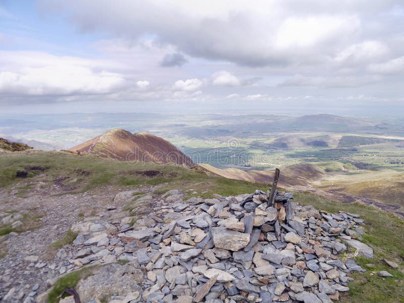 Long Side Summit, Lake District Stock Image - Image of countryside ...
