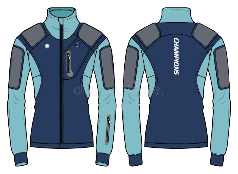 Long Sleeve Compression Running Base Layer Top T Shirt Flat Sketch ...