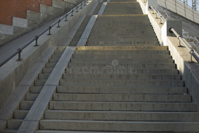 Long Staircase Up. Architecture Details Stock Image - Image of ...