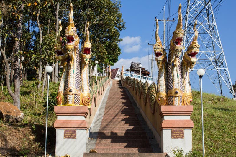Long stairs to temple stock image. Image of colorful - 36740495