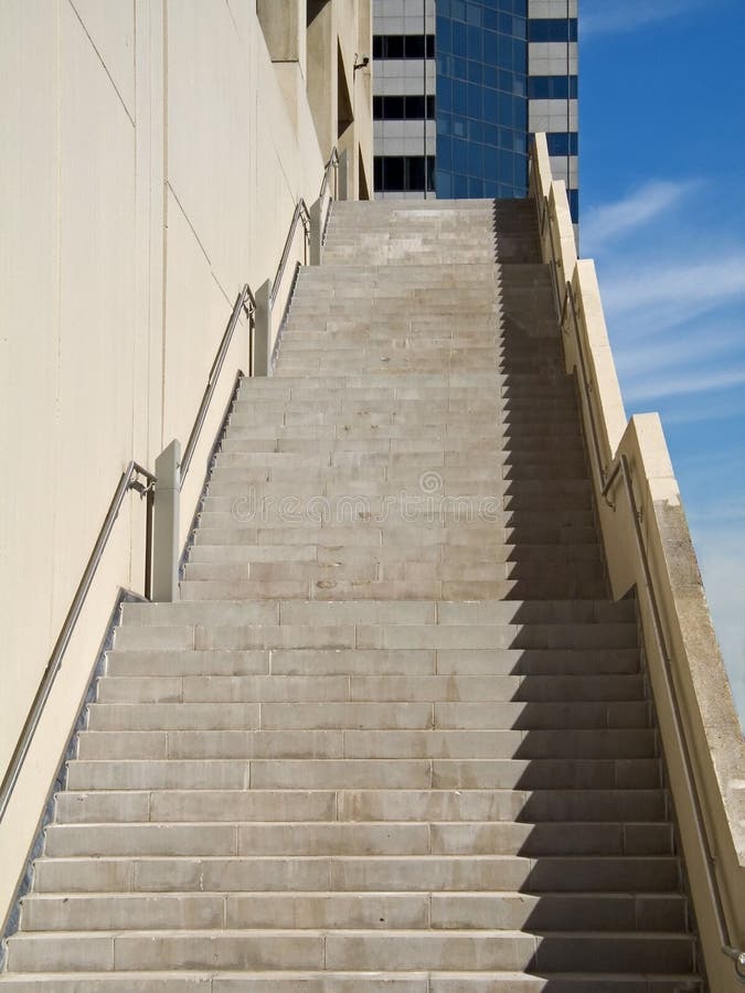 Long Stairway stock image. Image of perspective, white - 262365