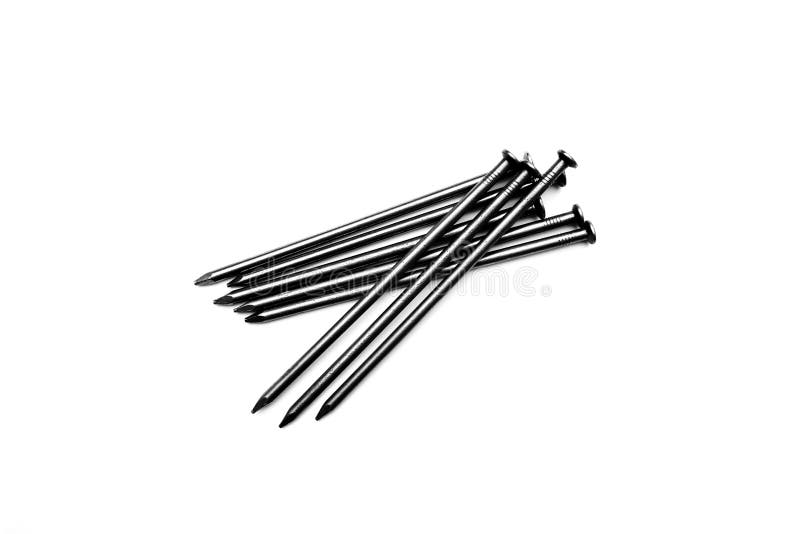 Long steel nails stock image. Image of nail, workshop - 140025167