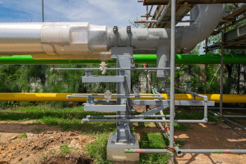 Long Steel Pipes Setup for New Industry Stock Photo - Image of pipe ...