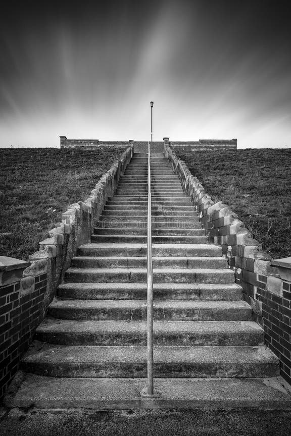 Long Steps stock image. Image of gorlestononsea, steps - 195411863