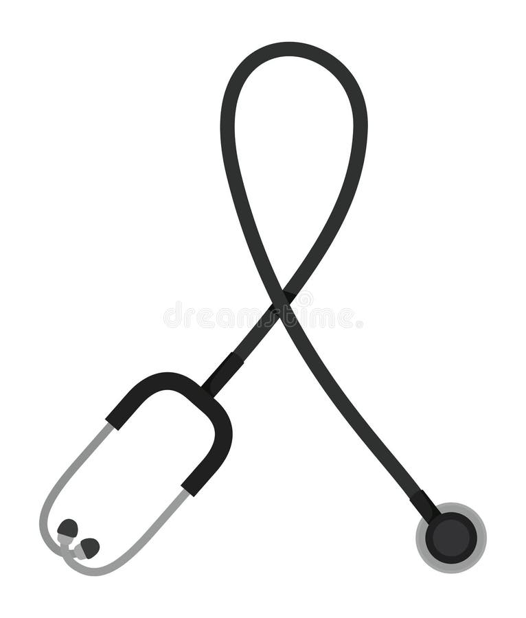 Long stethoscope design stock vector. Illustration of diagnostic ...