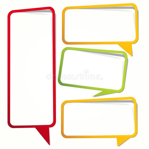 Long stickers. stock vector. Illustration of design, empty - 19826507