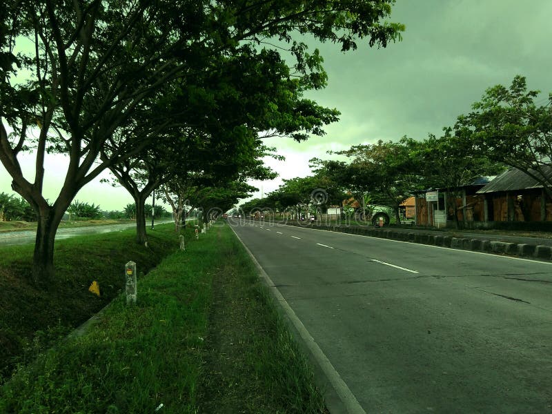 Long Straight Path Landscape Stock Image - Image of express, driving ...