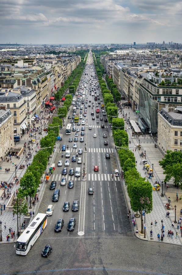 Long Street in Paris editorial image. Image of paris - 75901045