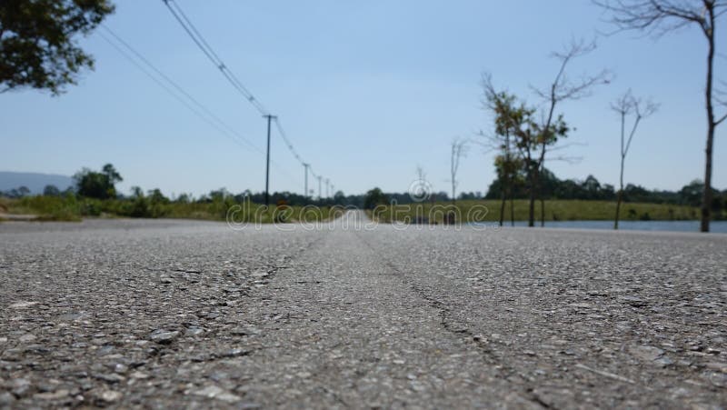 Stretch of an Empty Interstate Highway with Signs on Either Side of the ...