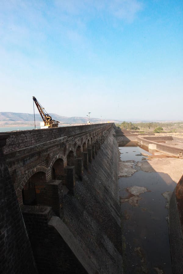 Old Dam Wall stock photo. Image of huge, doors, walls - 72236700