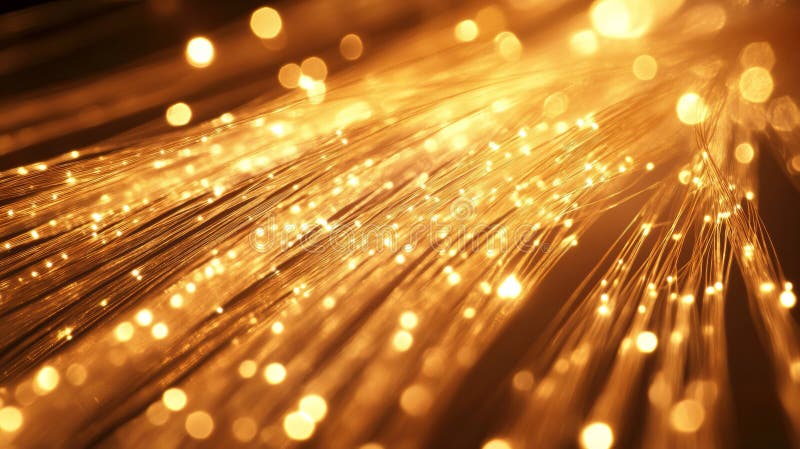 A Long String of Yellow Lights Stock Illustration - Illustration of ...