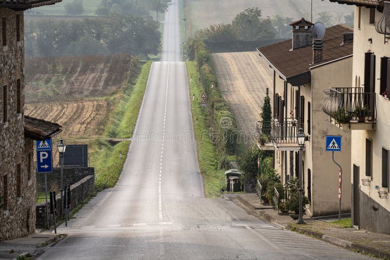 A long strip of asphalt stock image. Image of long, sign - 293516569