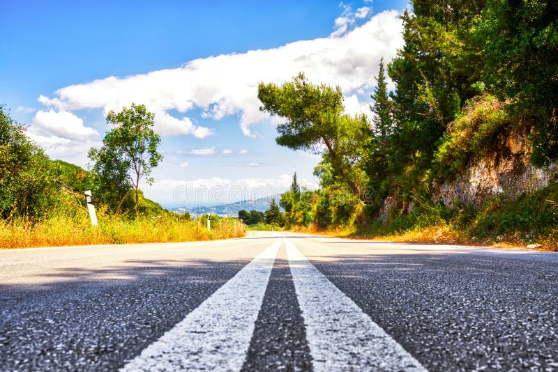 Sunny way in mountains stock photo. Image of countryside - 197336042