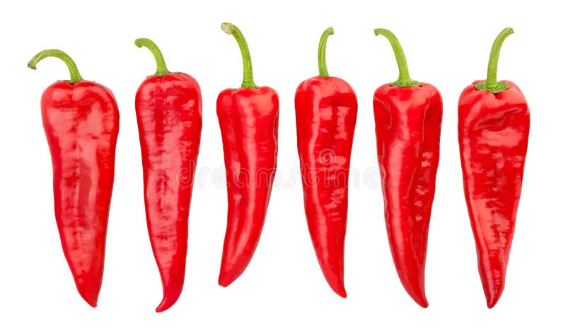 Long sweet peppers stock image. Image of isolated, side - 106607405