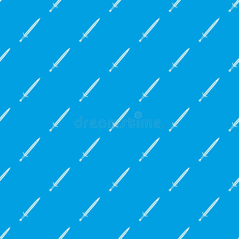 Long Sword Icon Digital Blue Stock Vector - Illustration of army, sharp ...