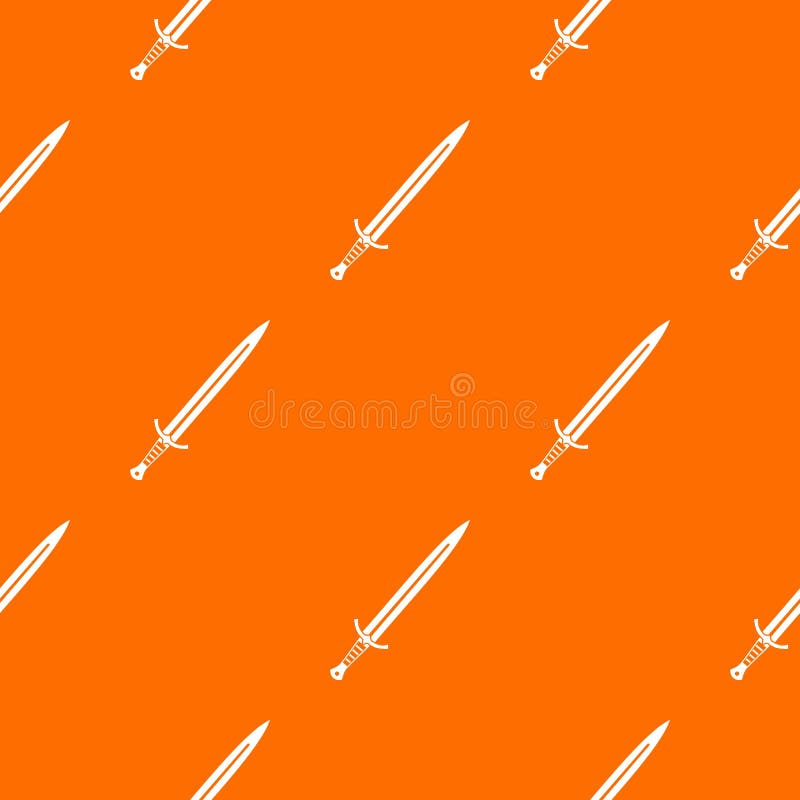 Long Sword Pattern Seamless Black Stock Vector - Illustration of ...