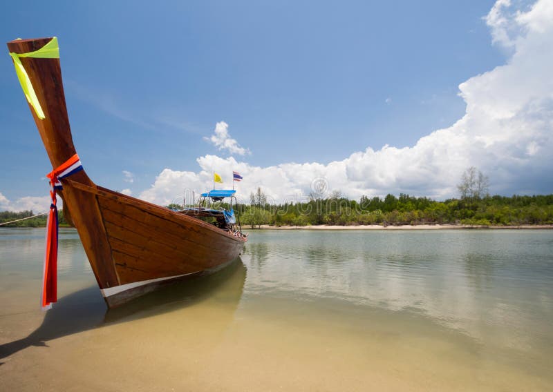 Long tail boat stock image. Image of beach, beauty, nautical - 39868065