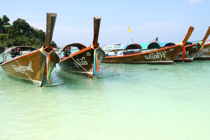 Long Tail Boats in Thailand Editorial Photo - Image of honeymoon, asia ...
