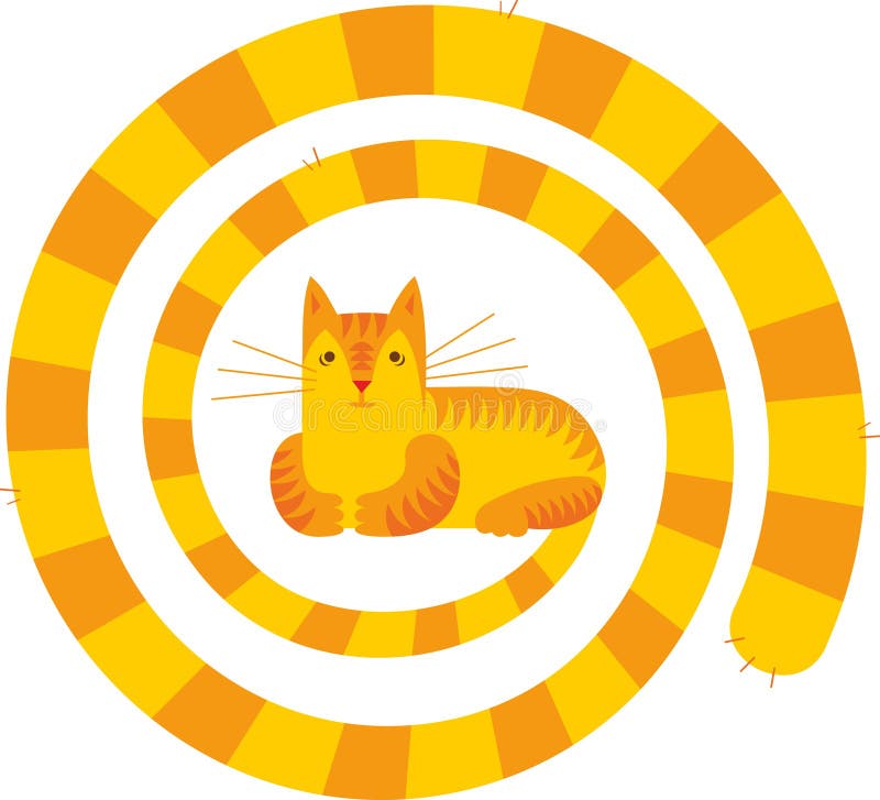 Cute Cartoon Black Cat with Mouse. Funny Animal Stock Vector ...