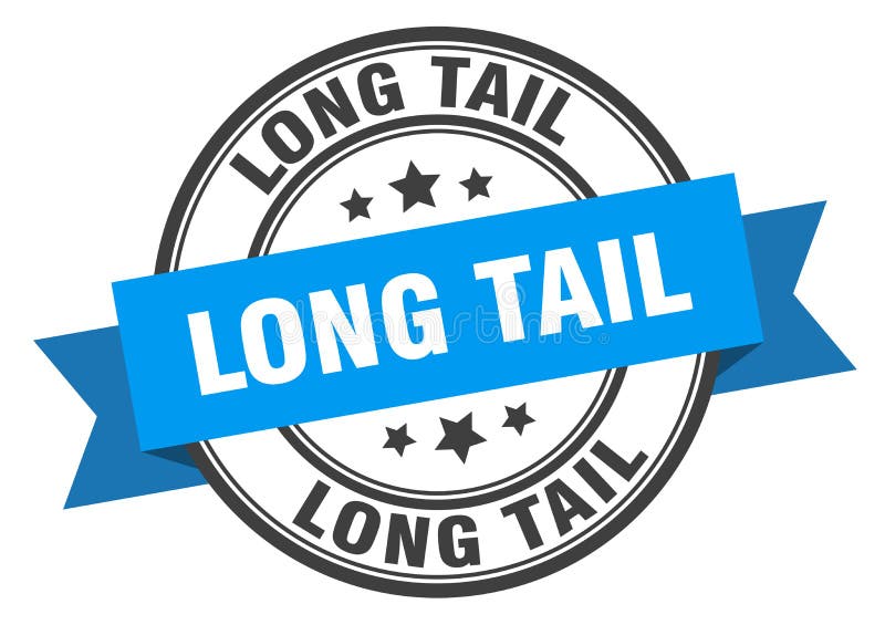 Long Tail Label. Long Tail Round Band Sign Stock Vector - Illustration ...